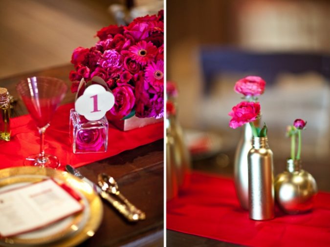 Modern Elegant Red, Pink & Gold Wedding Inspiration | Every Last Detail